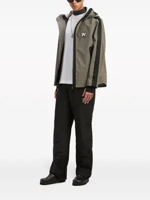 Palm Angels Reflective Hooded Ski Jacket - Grey