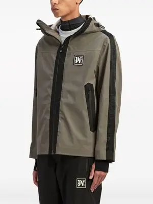 Palm Angels Reflective Hooded Ski Jacket - Grey