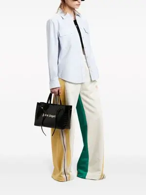 Palm Angels Monogram-embroidered Striped Shirt