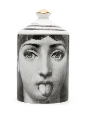 FORNASETTI Se Poi Mascherina Candle - Black
