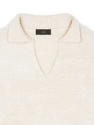Alanui Bright Hues Ribbed-knit Polo Jumper