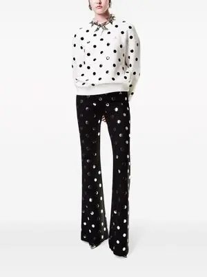 AREA Polka-dot Cotton Sweatshirt
