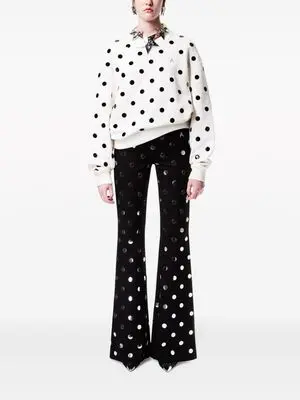 AREA Polka-dot Cotton Sweatshirt