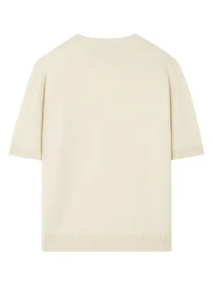 Alanui Ribbed Knit T-shirt - Neutrals