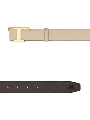 TOD'S T Timeless Reversible Leather Belt