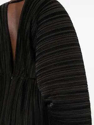 L'IDEE Galerie Pleated Gown - Black