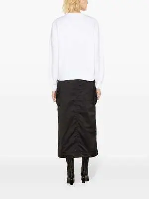 Alexander McQueen Logo-print Cotton Sweatshirt - White