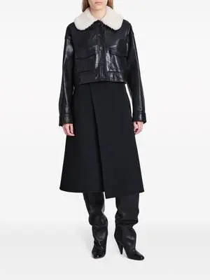 Proenza Schouler Judd Shearling-collar Leather Jacket
