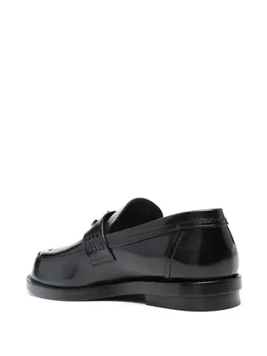 Alexander McQueen Logo-plaque Leather Loafers