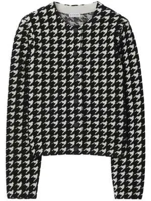 Burberry Houndstooth Crew-neck Jumper