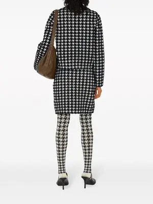 Burberry Houndstooth Crew-neck Jumper