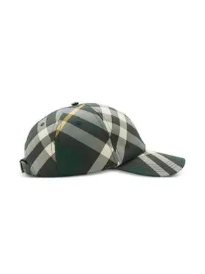 Burberry Check-pattern Cotton Cap - Neutrals
