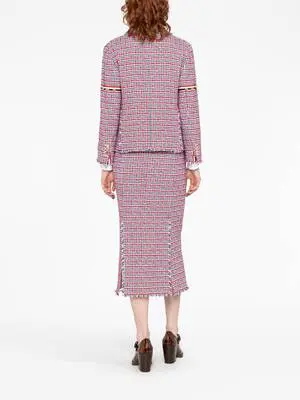 Thom Browne Check-pattern Tweed Jacket