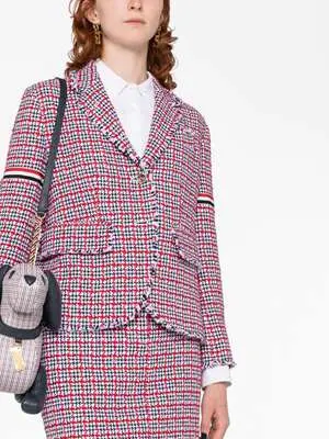 Thom Browne Check-pattern Tweed Jacket
