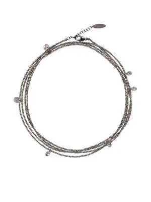 Brunello Cucinelli Logo-plaque Polished-finish Bracelet