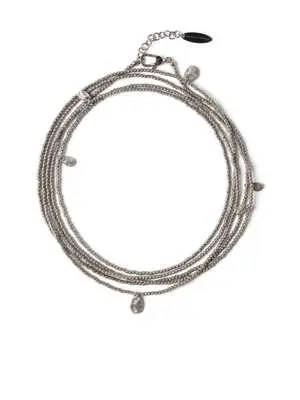 Brunello Cucinelli Logo-plaque Polished-finish Bracelet