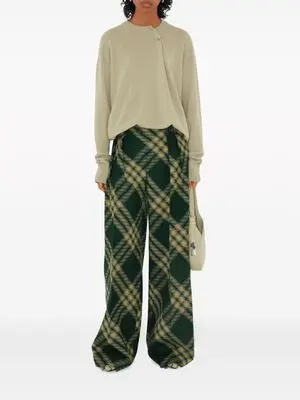 Burberry Cashmere Jumper With Paperclip Detail - Neutrals