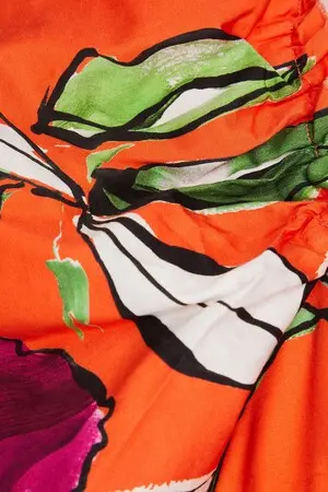 Aje Marcel Cropped Floral-print Top