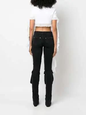 Blumarine Ruffled Crop Top