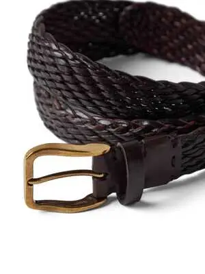 Brunello Cucinelli Interwoven Leather Belt