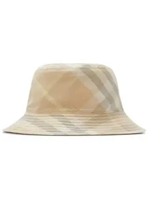 Burberry Check-pattern Reversible Bucket Hat - Neutrals