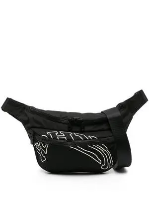 Y3 Logo-embroidered Belt Bag - Black
