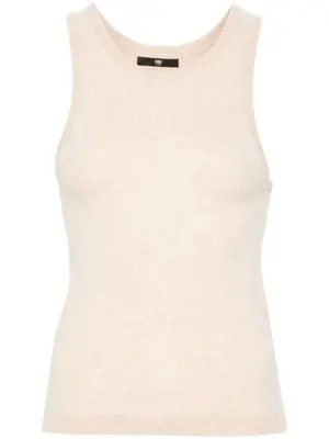 Max & Moi Sleeveless Cashmere Top - Neutrals
