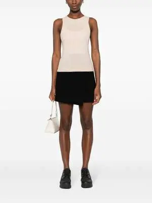 Max & Moi Sleeveless Cashmere Top - Neutrals