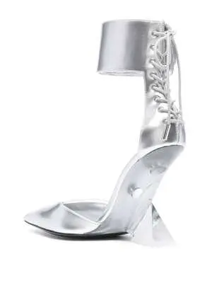 Attico Morgan 105mm Pumps - Silver