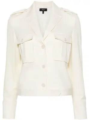 Theory Peak-lapel Cropped Jacket