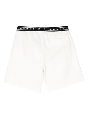 Marni Logo-print Cotton Shorts