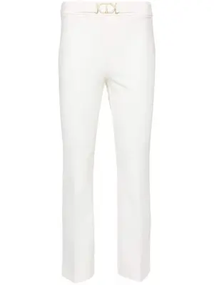 TWINSET Logo-plaque Straight-leg Trousers