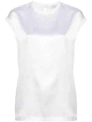 Brunello Cucinelli Cap Sleeve Blouses