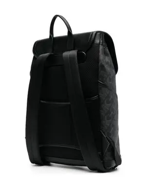 Michael Kors Hudson Empire Signature Logo Leather Backpack