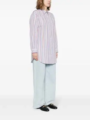 Etro Pegaso-embroidered Striped Shirt