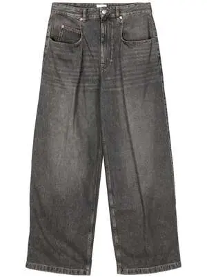 MARANT Janael Wide-leg Jeans - Grey