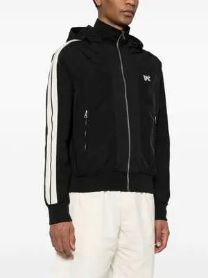 Palm Angels Monogram-embroidered Track Jacket - Black