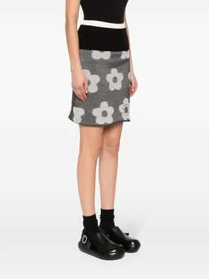 Kenzo Jacquard Flower-motif Skirt
