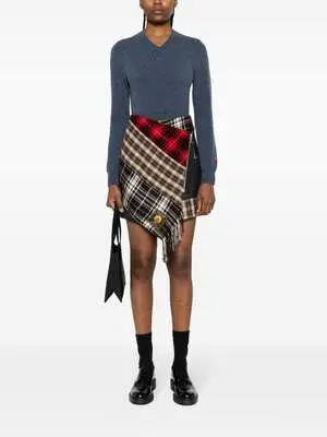 Play Comme Des Garcon Heart Logo Wool Jumper - Blue