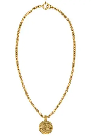 Chanel Coco Mark Pendant Necklace - Gold