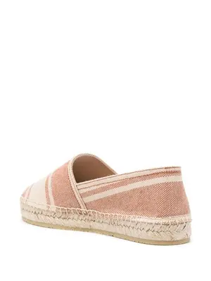 Etro Striped Canvas Espadrilles - Neutrals