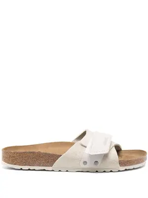 BIRKENSTOCK Oita Leather Slides - White
