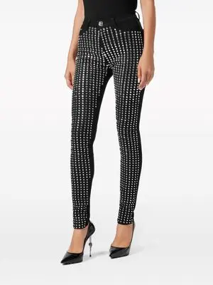 Philipp Plein Crystal-embellished Skinny Jeans