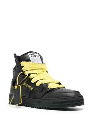Off-White 3.0 Off Court Leather Sneakers - Black