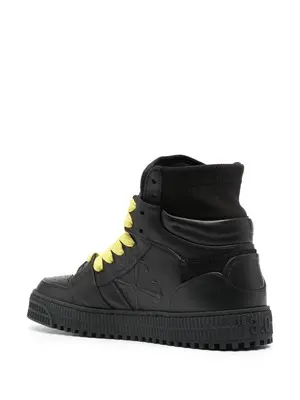 Off-White 3.0 Off Court Leather Sneakers - Black