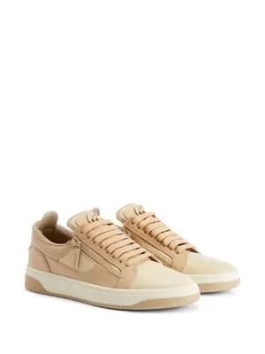 GIUSEPPE ZANOTTI Double-zip Low-top Sneakers - Neutrals