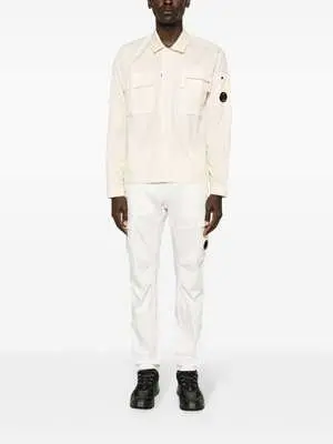 C.P. COMPANY Lens-detail Cotton Shirt - Neutrals