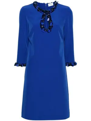 P.a.r.o.s.h Sequin-embellished Shift Dress - Blue