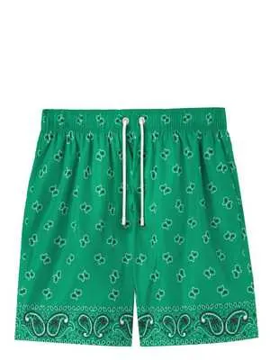 Palm Angels Paisley-print Swim Shorts - Green