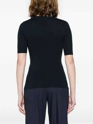 P.a.r.o.s.h Ribbed-knit Top - Blue